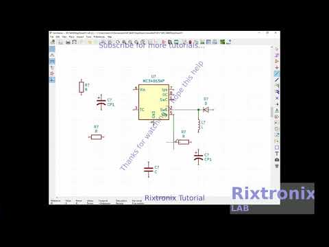 Tutorial on designing step down pcb using mc34063 part 1 | Rixtronix LAB