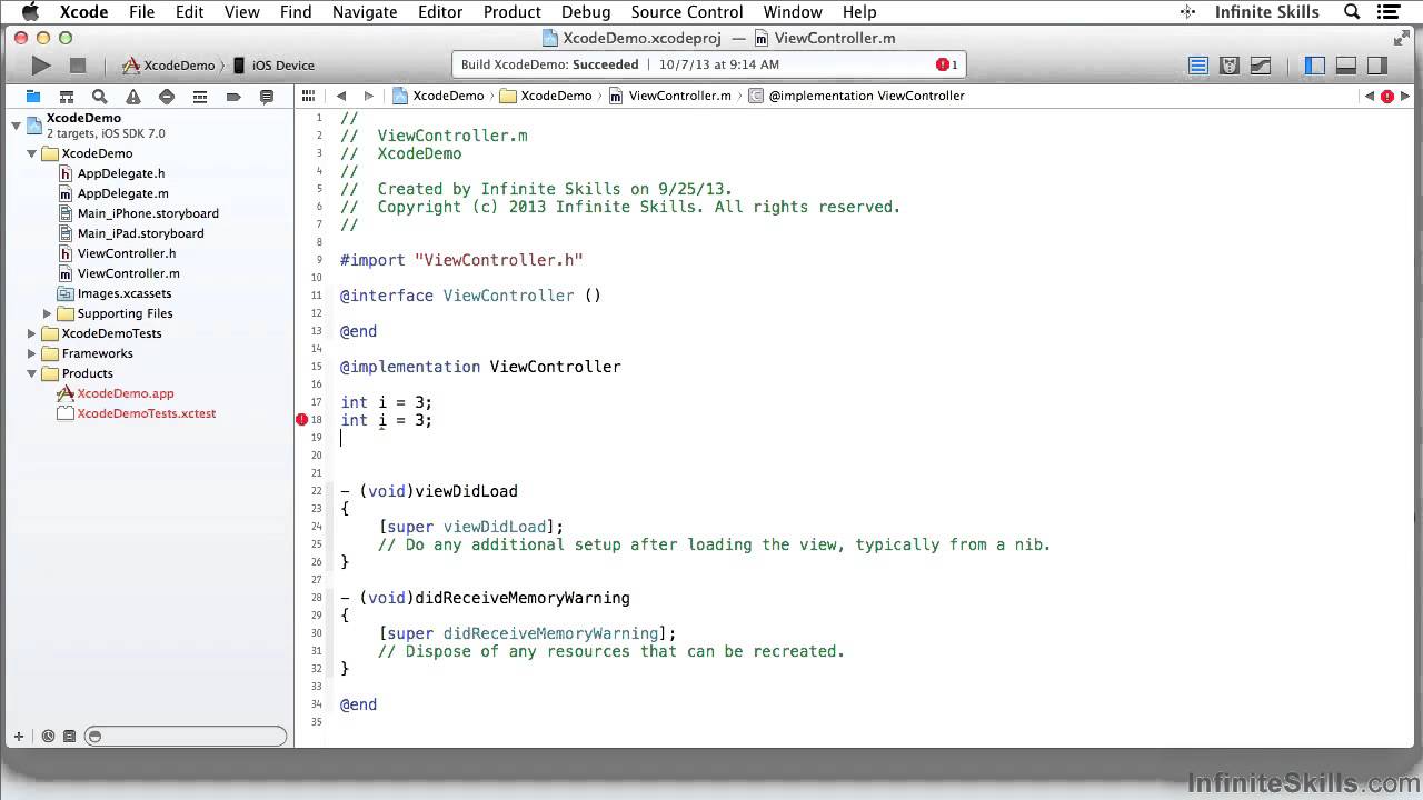 Objective-C Programming Tutorial | Editing Code - The Basics