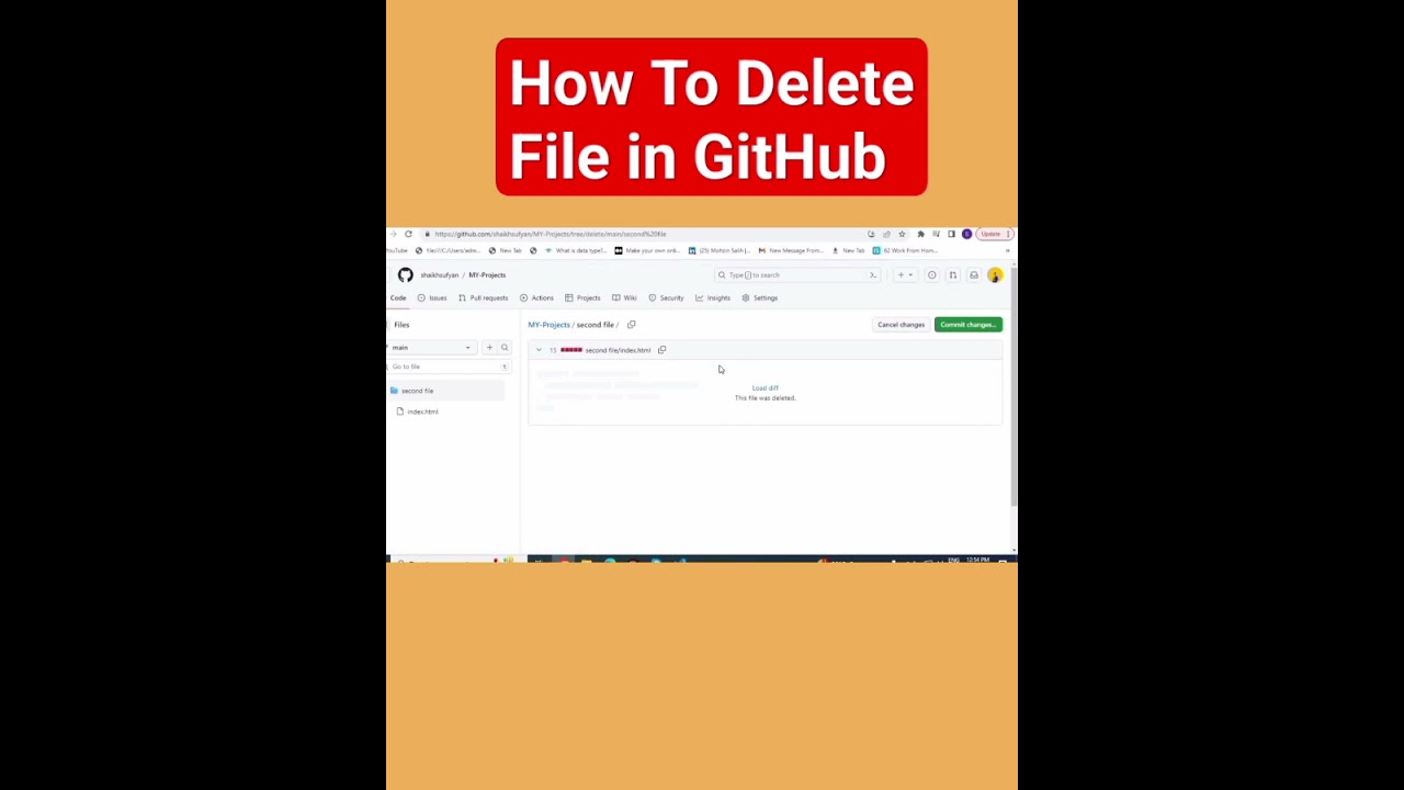 How To Delete File or Repository in Github #shorts #github #programming