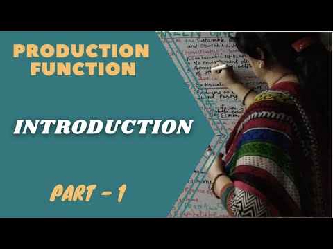 Production function,Introduction, TP, AP, MP(Meaning), Part-1,Micro Economics, 11th Class.
