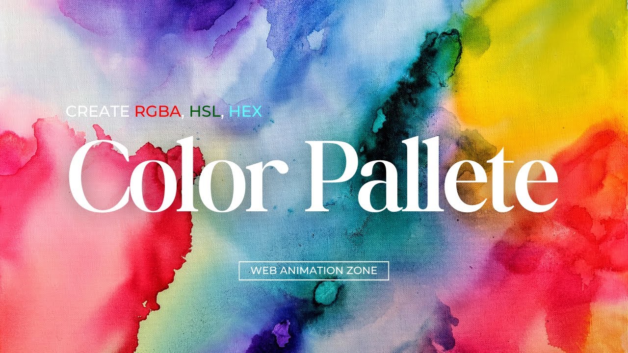 Hex Color Palette Generator using #html5  #css3  #javascript  | #webanimationzone