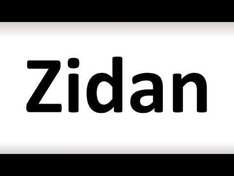 How to Pronounce Zidan (correctly!)