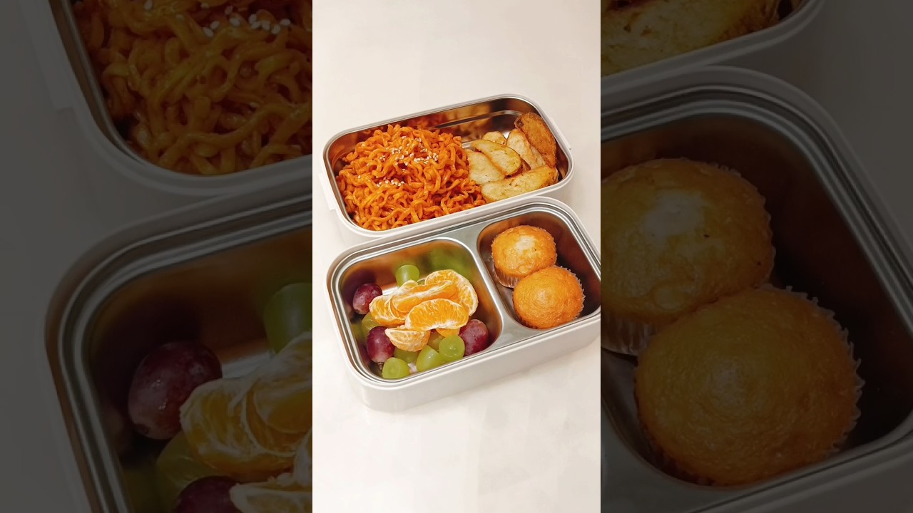 packing lunchbox for my cute little sister #asmr #lunchbox #bentobox #youtube #bento