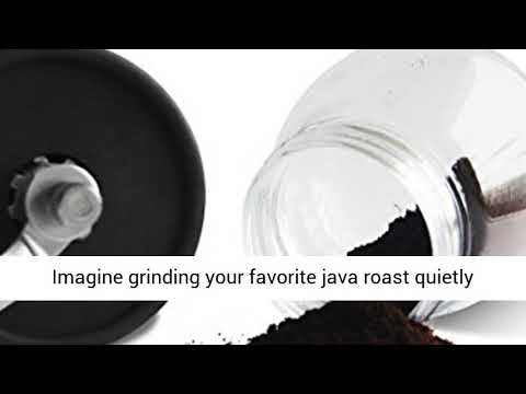 Mixpresso Manual Coffee Grinder Set, Hand Coffee Mill With Conical Ceramic Burr Two Glass Jars