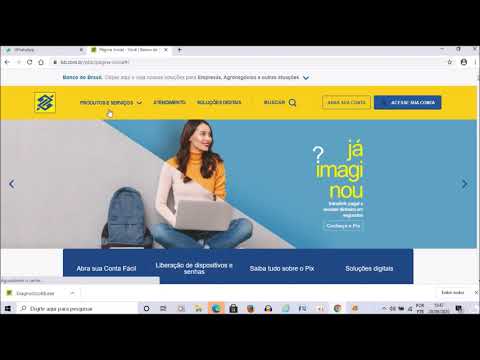 Primeiro acesso a conta BB com chave de acesso PJ