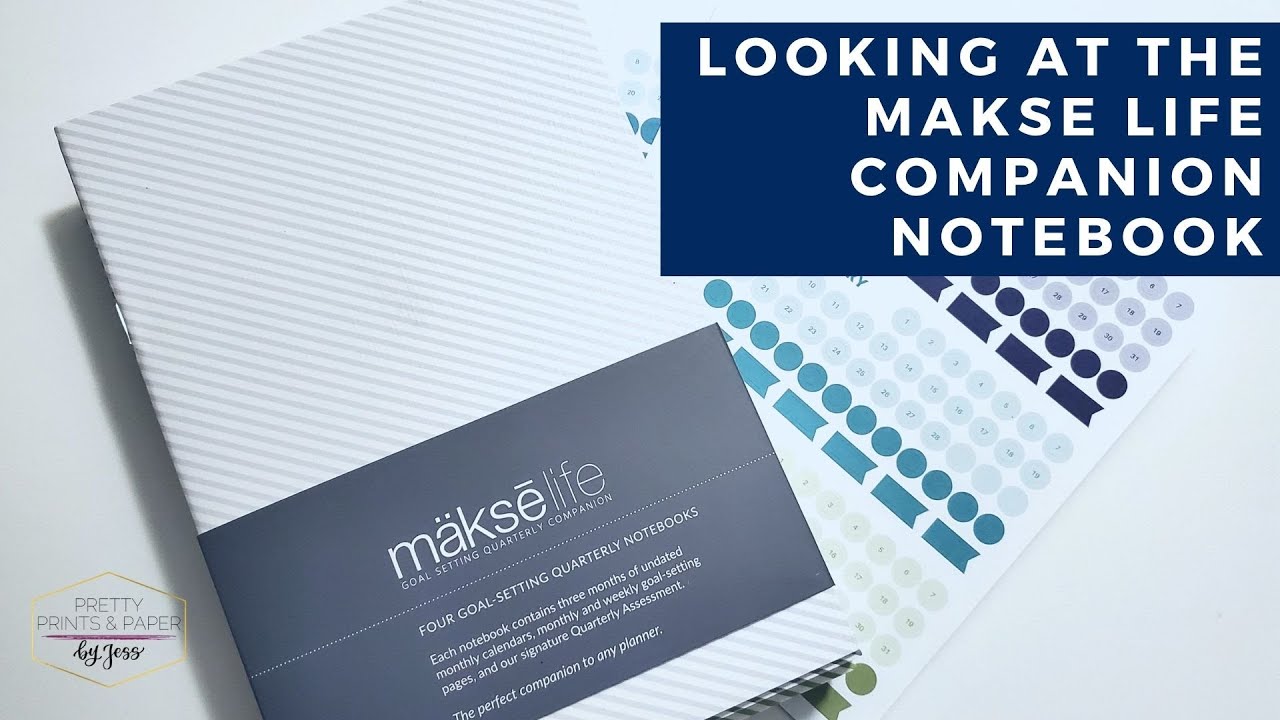 My favorite goal setting system: Makse Life Companion Notebook Flip Through | Pretty Prints & Paper