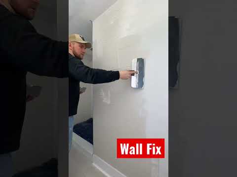 How to fix uneven wall. #diyshorts #youtubeshorts #diy