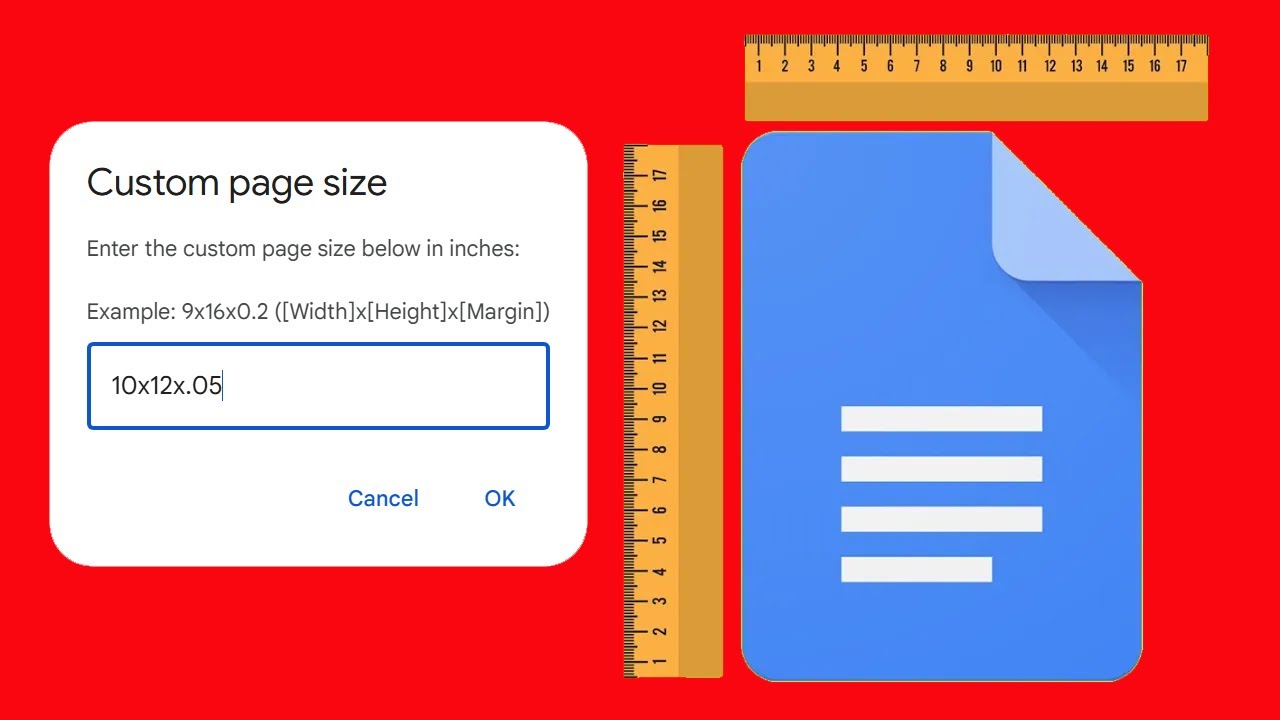 How to Configure a Custom Paper or Page Size in Google Docs - Updated