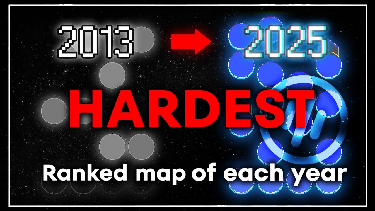 Hardest Ranked osu!mania 4k Maps Of Each Year (2013-2025)