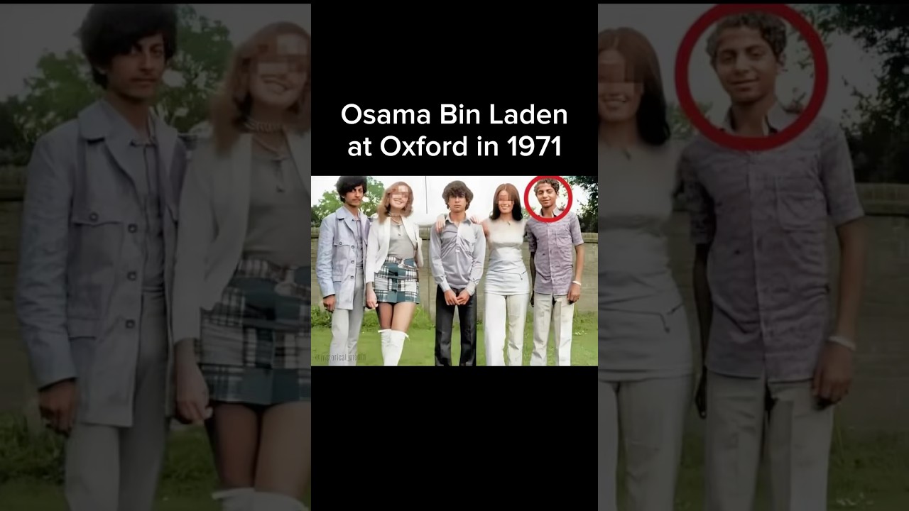 Osama Bin Laden at Oxford in 1971. He is approximately 14 in this image.