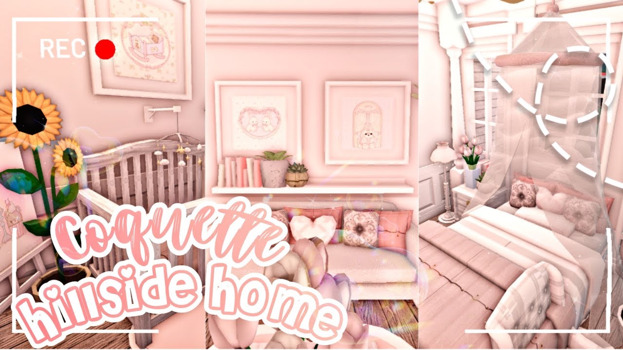 [ roblox bloxburg ] 💌 coquette hillside house | ꒰ part 2 full build & tour ꒱ - itapixca builds
