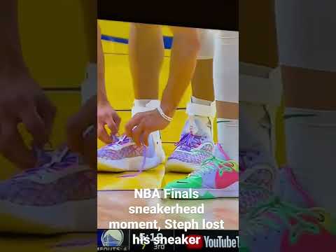 Steph Curry loses Under Armor Flow 9 during the NBA Finals #wow #underarmour #nosolesnoglory