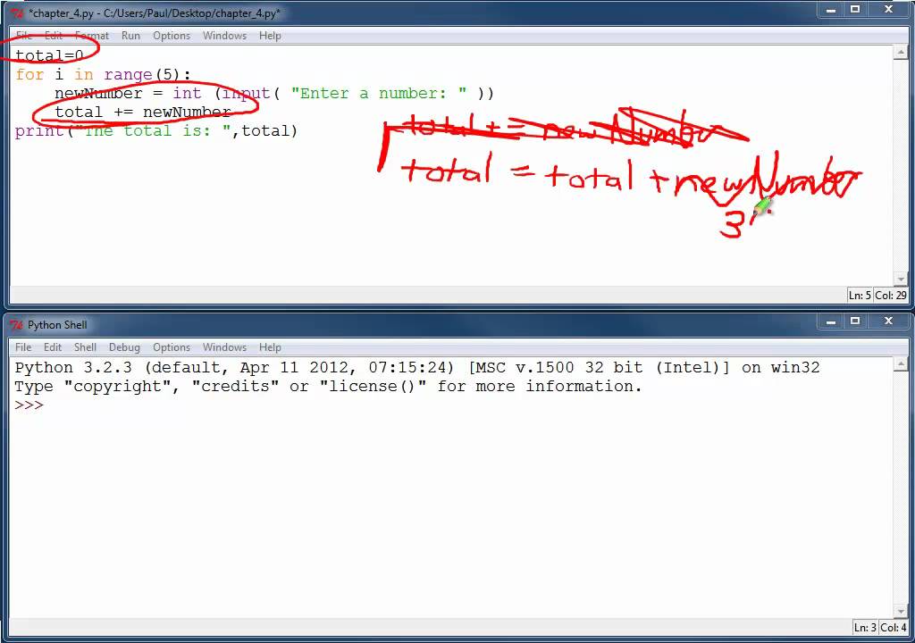 Chapter 4: Using a loop to keep a running total