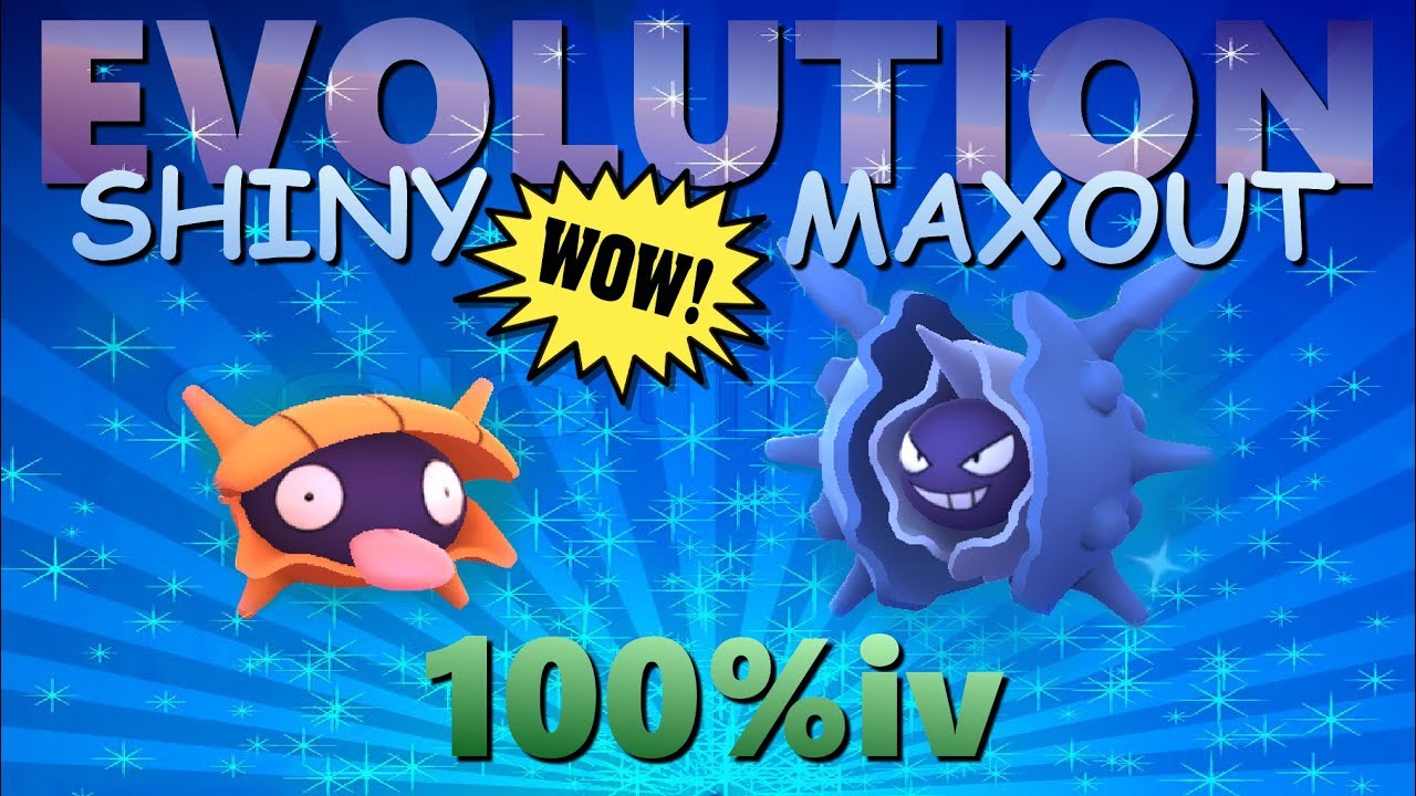 100% iv Shiny Shellder Evolution & Maxout in PokemonGo