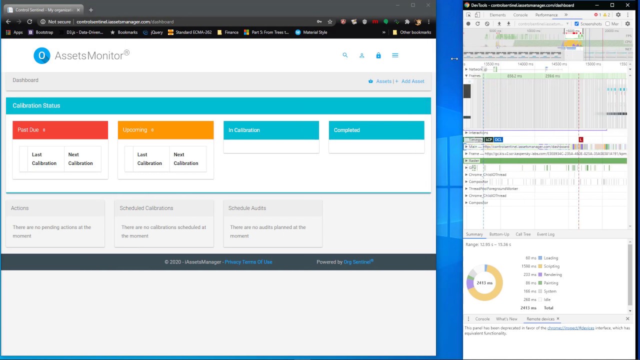 How to debug web page client-side performance issues