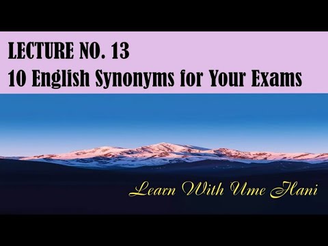 10 English Vocabulary Words with Their  Meanings | Learn With Ume Hani
