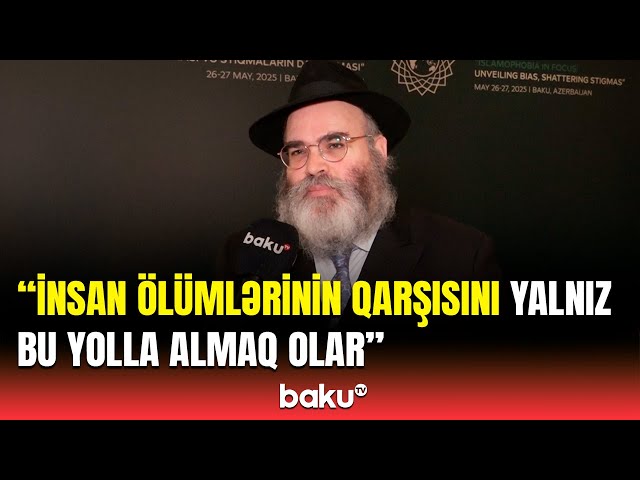 Baş ravvin dünyaya səsləndi - Oxu.az