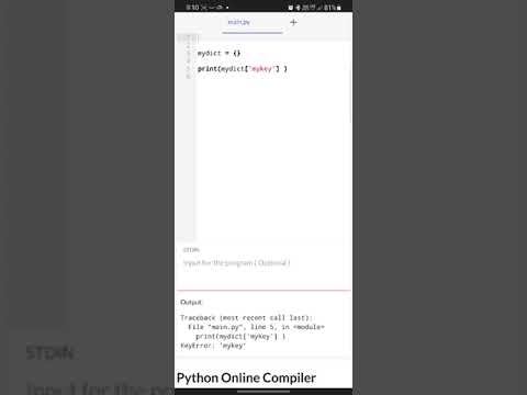 avoid dict key error in #python