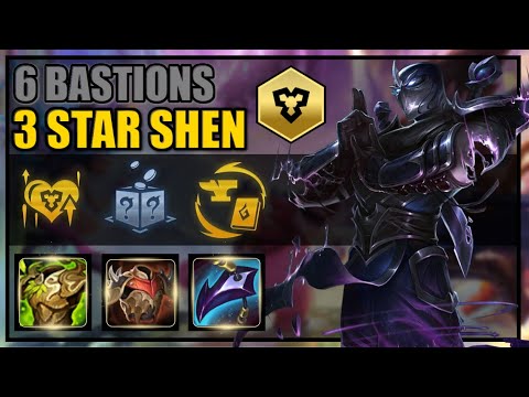 ⭐⭐⭐ SHEN CARRY! WITH 6 BASTIONS | TFT Runeterra Reforged PBE Gameplay