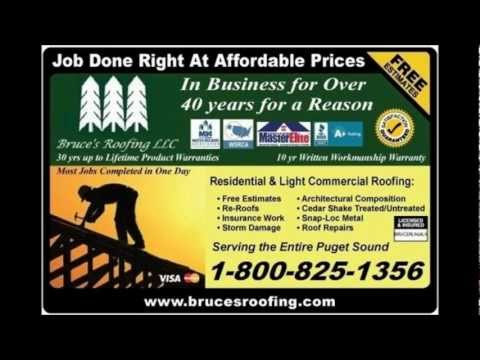 Roof Repair in Bellevue Wa - Bellevue Roof Repairs - Free Estimates on Roof Repairs - Bruces Roofing