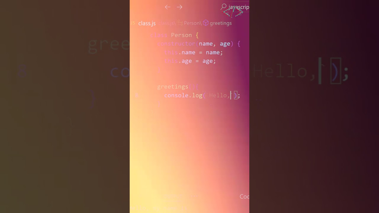 🏫 Mastering JavaScript Classes 🚀 #telugu #codewithkg #javascript #programming #programminglanguage