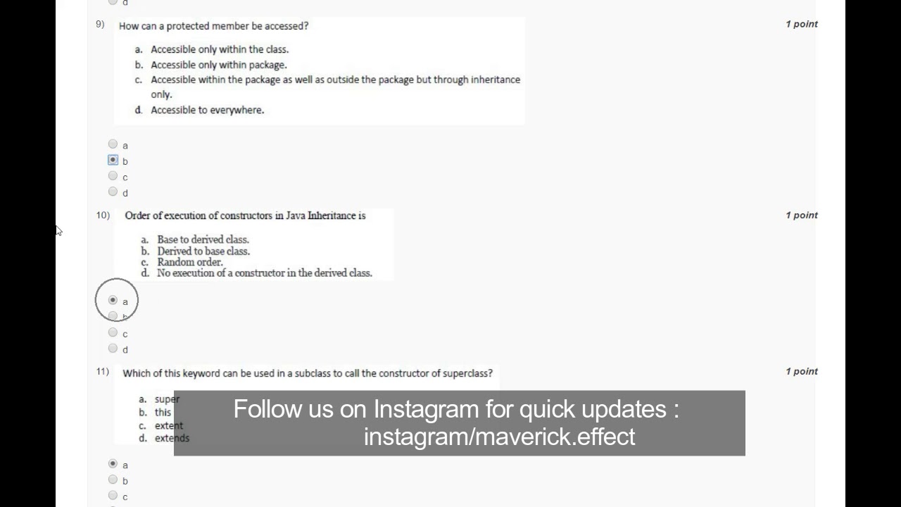Programming in Java 2019 | Assignment 3 Solution | NPTEL questions