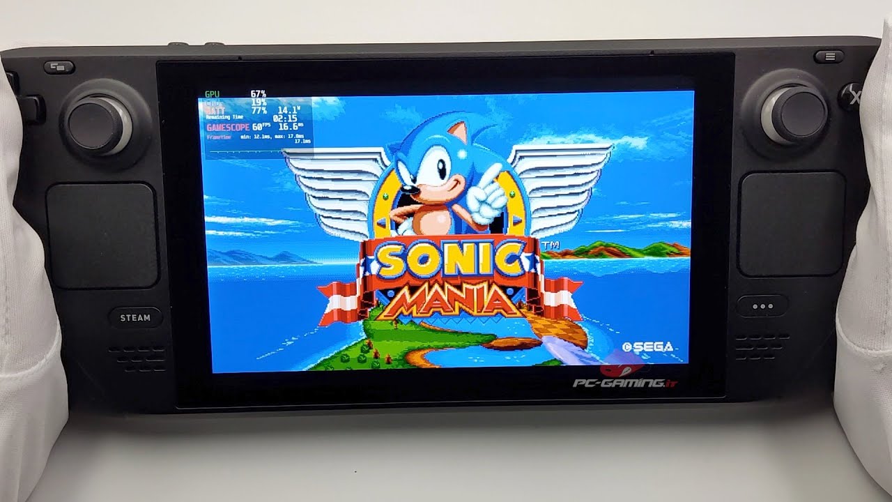 Steam Deck Gameplay - Sonic Mania - SteamOS