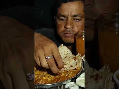 spicy chicken kurry porota salad#eatingshow #asmr #food