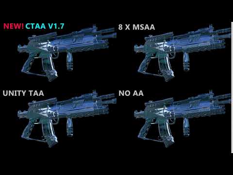 CTAA V1.7 FOR UNITY STRESS TEST 2 VS OTHER Anti-Aliasing Options