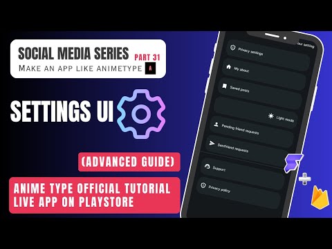 Create a Settings Page UI in #flutterflow | #nocodeapp #development t