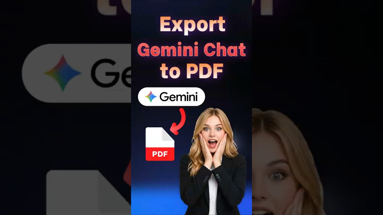 How to Export Gemini Chat to PDF in 1 Click (Ai Chat Exporter) #shorts