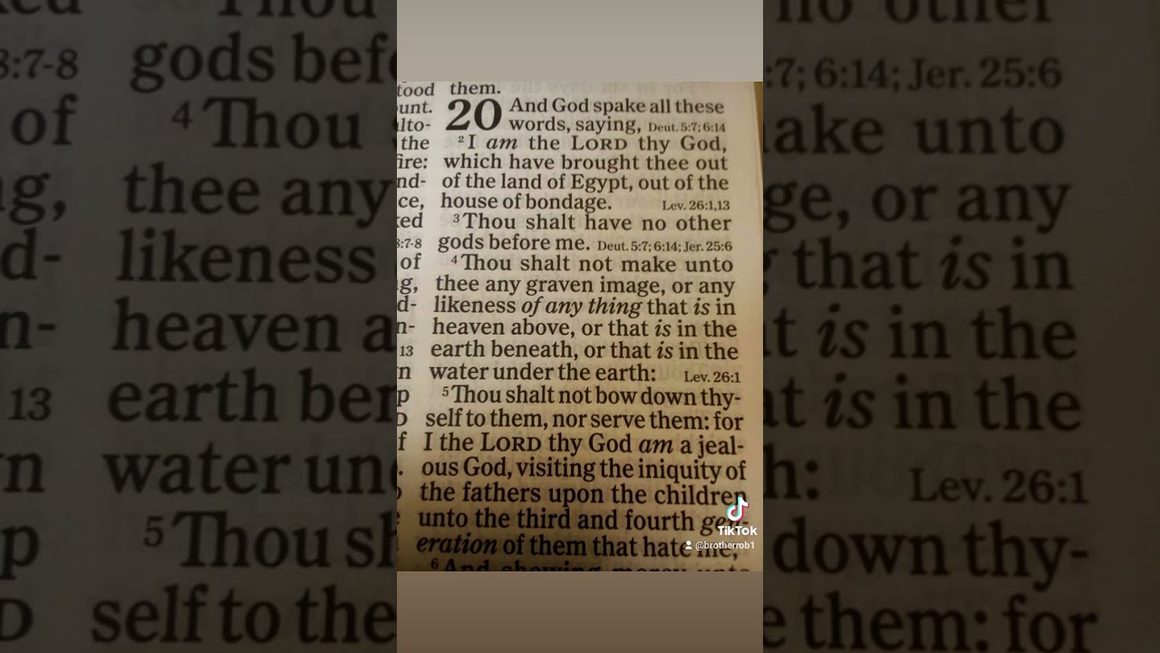 Exodus 20:1-5