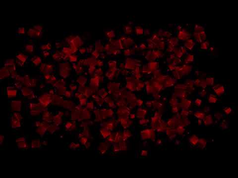 red square polygon 3d particle loop animation - Download Stock Footage