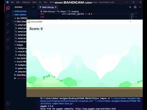 Chrome Dinosaur Rip Off Using Pygame
