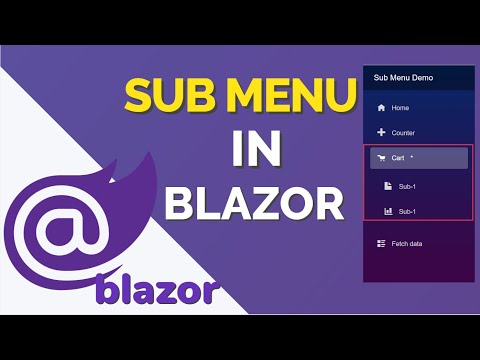 Learn How to use Sub Menu in Blazor - Mind Luster