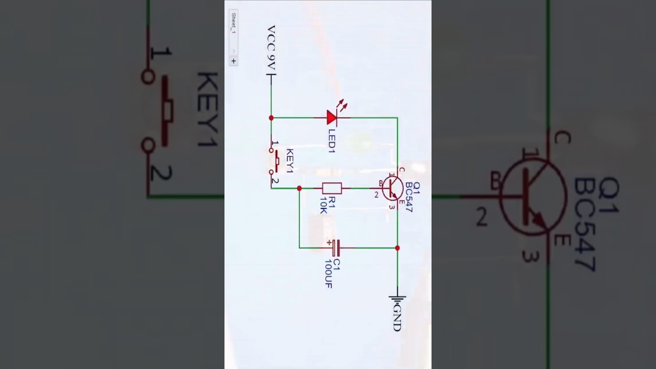 Simple Time Delay Circuit #zaferyildiz