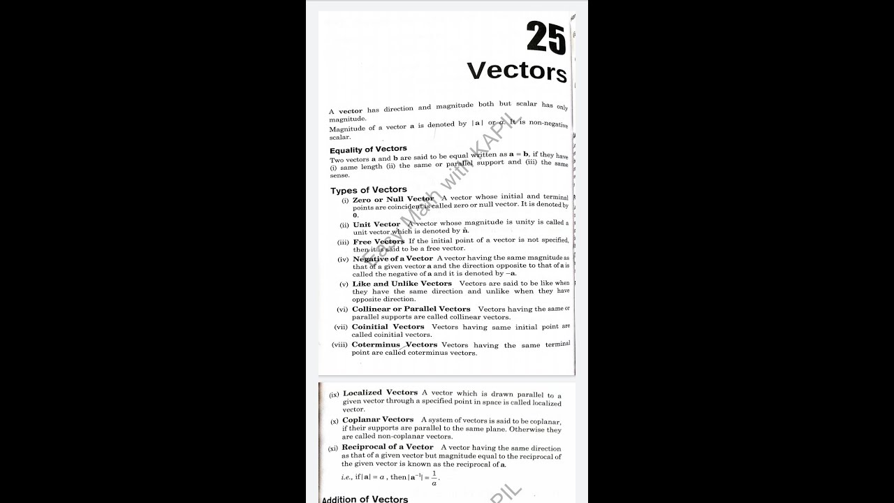 Best Vector Notes pdf