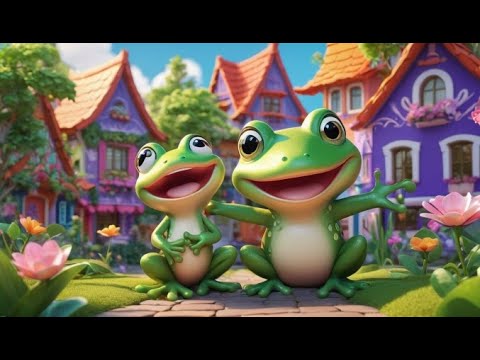 Six Little Froggies Hop Opposites | Learn Opposites with Frogs | Fun Kids Rhyme
