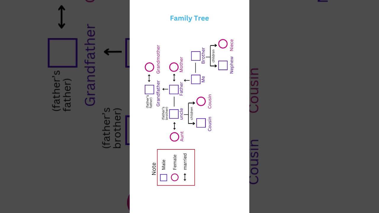 Understanding the Family Tree | Simple Explanation 👨‍👩‍👧‍👦 #FamilyTree  #FamilyRelationships