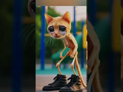 So thin cat 🐱 crying 😢 #ai #cat