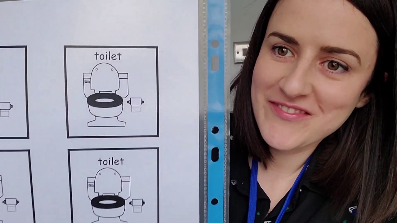 Using visuals for toilet training