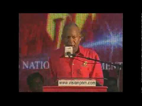 PM Manning Kisses Peoples Partnership Manifesto