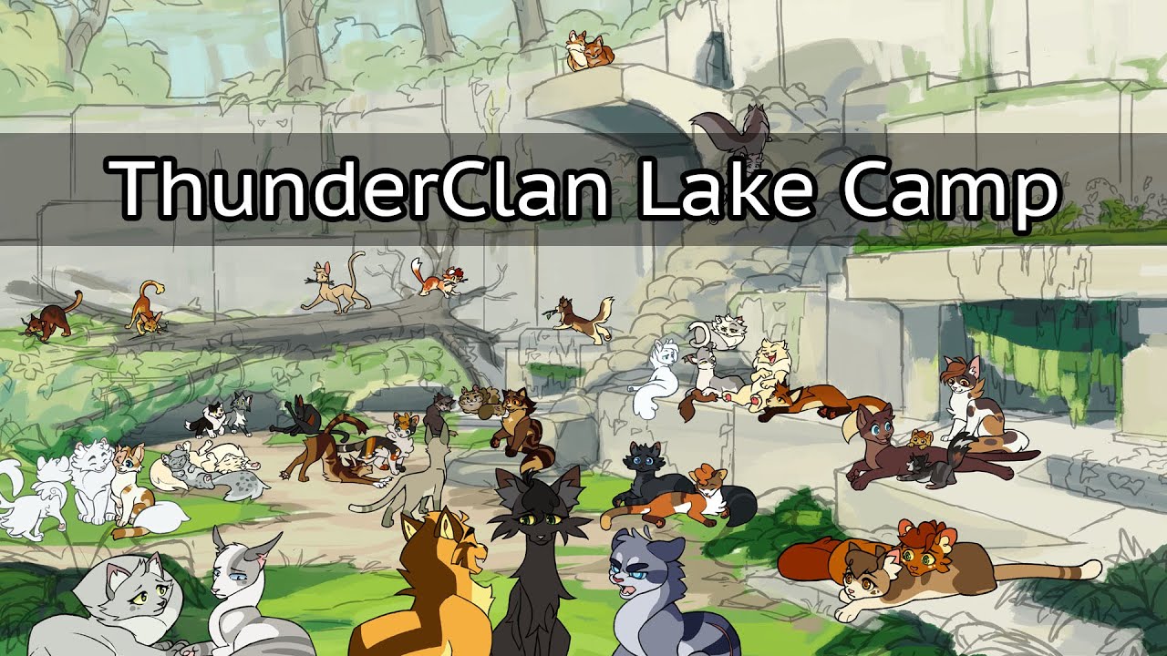 Drawing ThunderClan Lake Camp