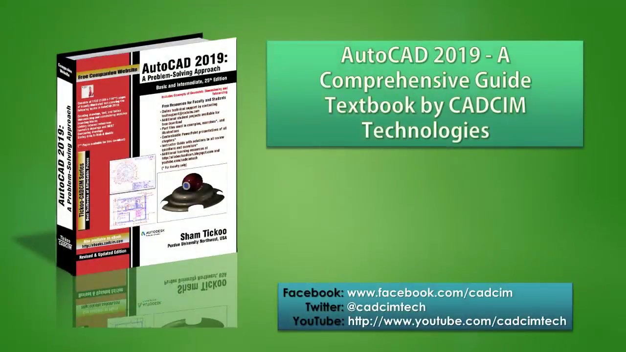 AutoCAD 2019: A Problem-Solving Approach, Basic and Intermediate book by CADCIM Technologies