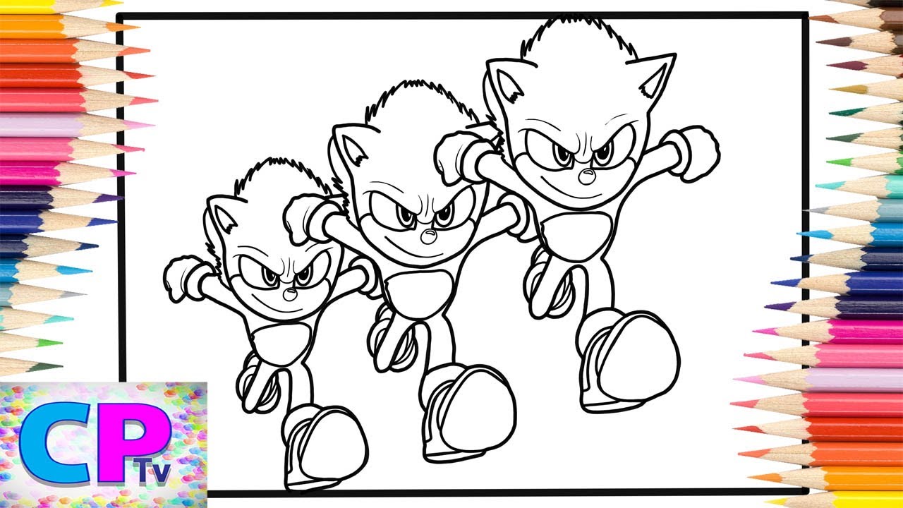 Sonic the Movie Coloring Pages/Sonic in Three Colors/Sergius - Randomizer/Doniy - Journey
