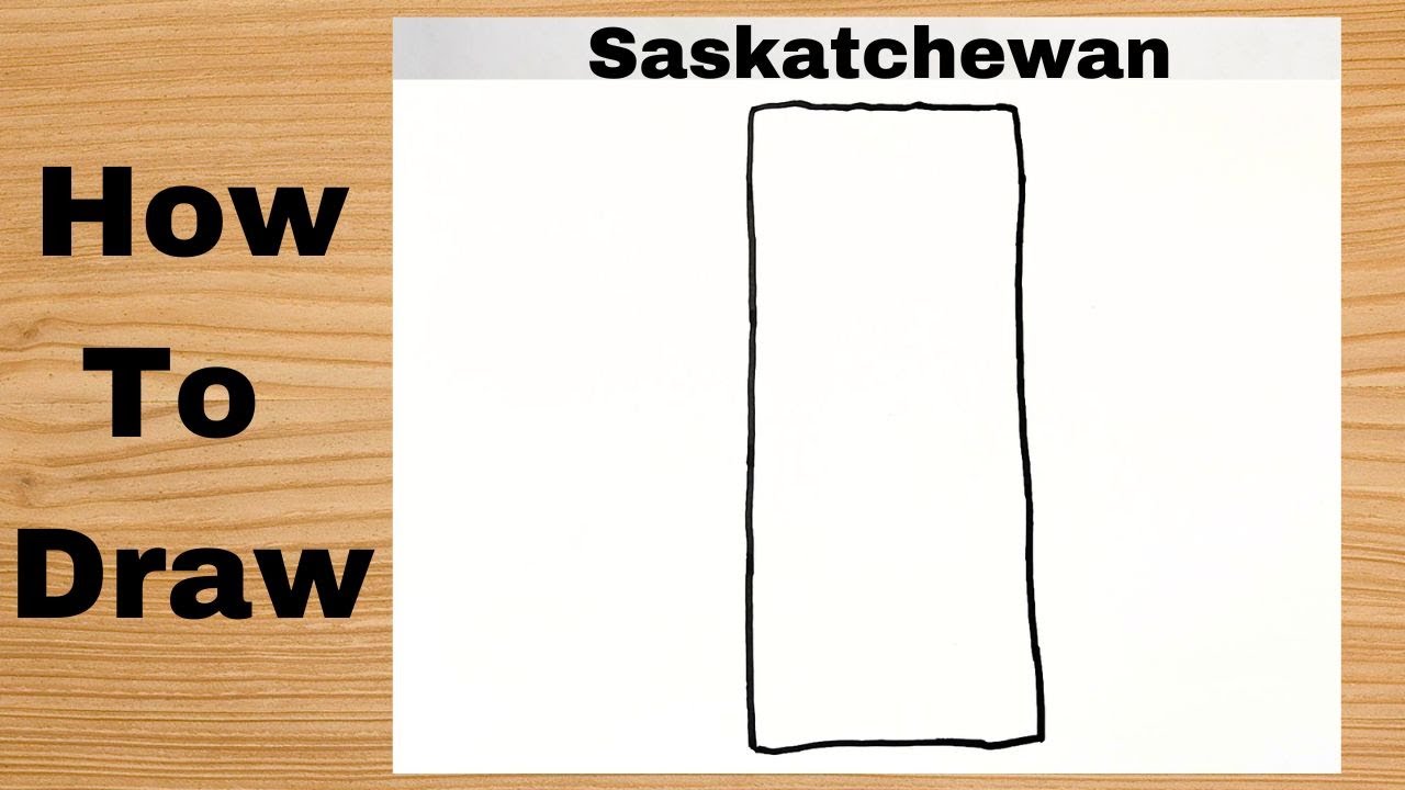 Drawing Saskatchewan Province Map - Canada