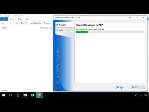 Export Outlook Messages to PDF Files