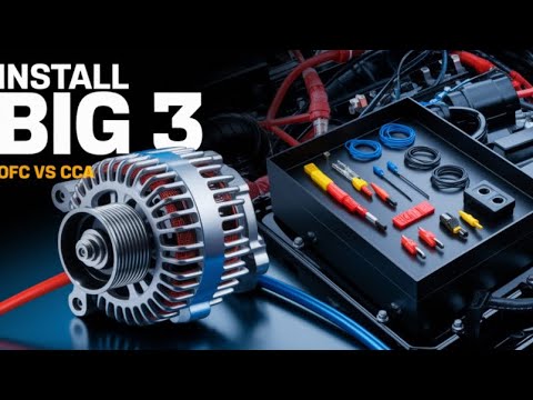 How to install a big 3 kit? What’s the difference between ofc and cca wire?