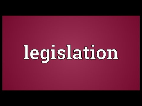 Legislation Meaning