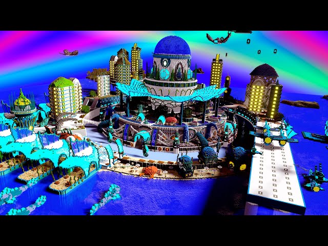 Minecraft Atlantis Map Atlantis By Shaliquinn's Schematics (Minecraft